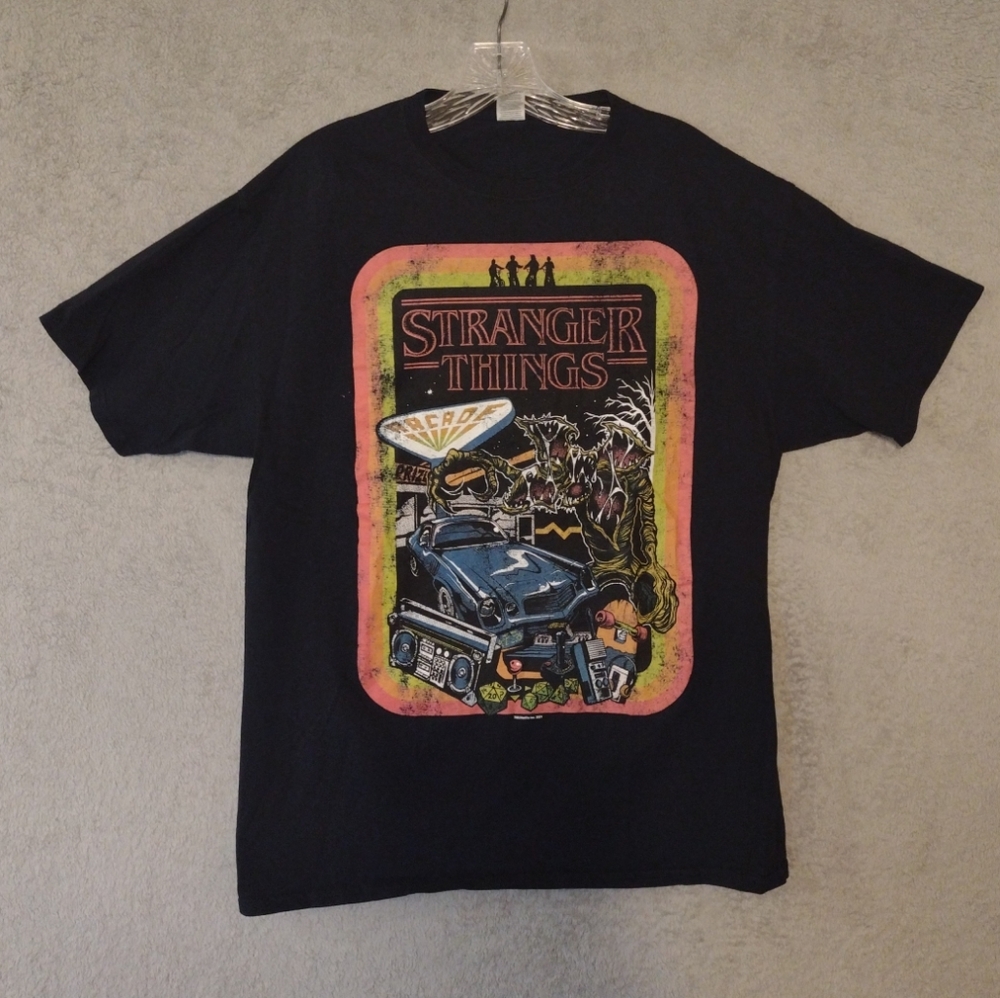 Stranger Things Promotion Netflix Show Black Graphic … - Gem
